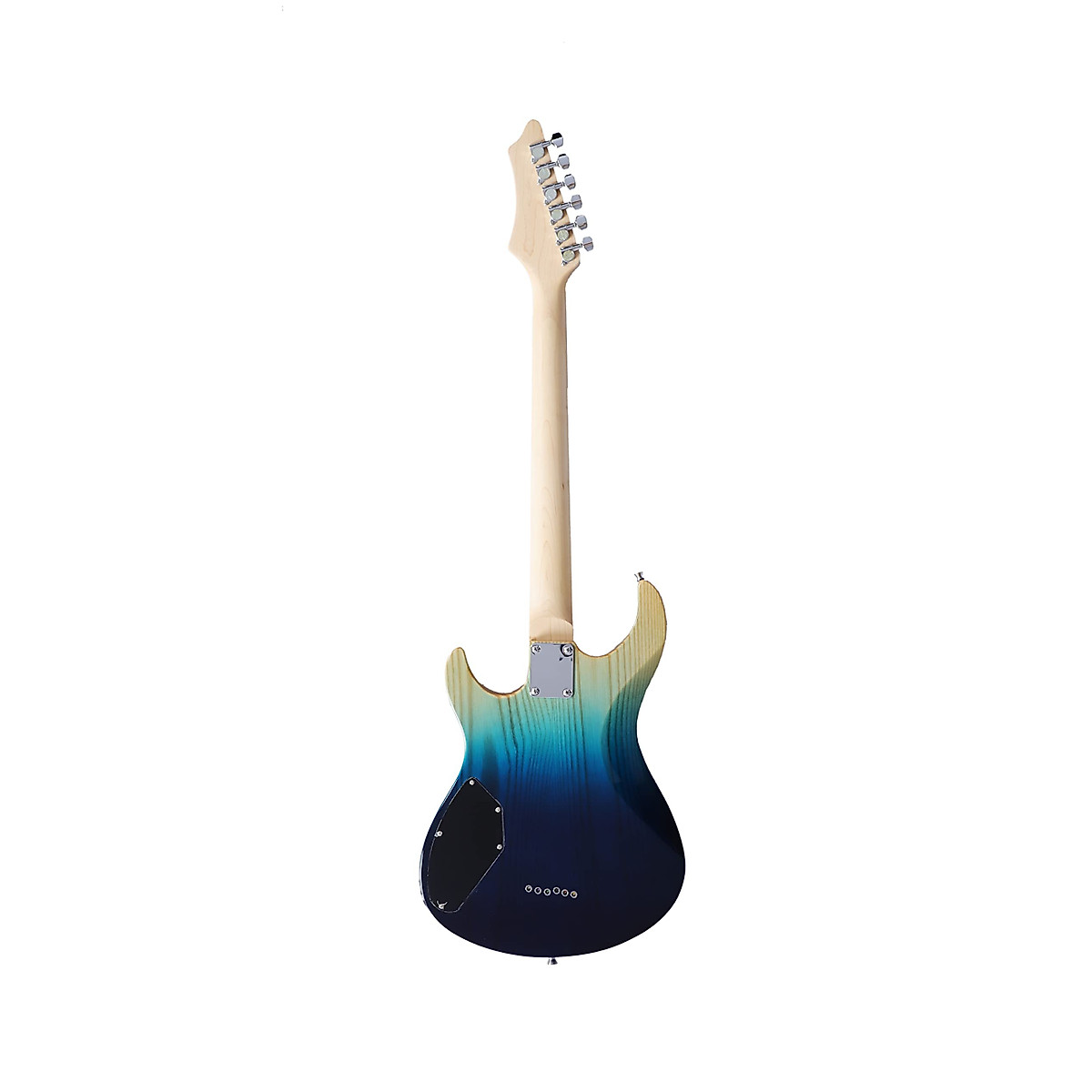 Acoustic Electric Guitar, Full Size 6 String Solid-Body Electric Guitar, Right Handed For Beginners, Intermediates and Professionals Color Faded Blue