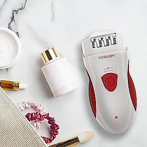 Epilady Hair Removal Epilator for Women | Rechargeable Hair Remover for Women | Legend 4 Electric Shaver for Women, Hair Removal Device | Bikini Trimmer w/ Pouch | Cord/Cordless, 2 Speeds