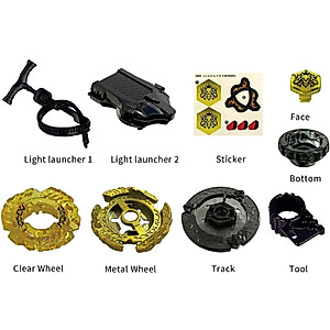 Bey Battling Top Blade Metal Gyro Set for Boys with Spinning Top Metal Fight and Launchers Gift for Child BB-99