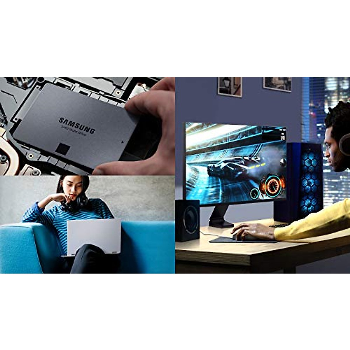 SAMSUNG 870 QVO SATA III SSD 4TB 2.5" Internal Solid State Drive, Upgrade Desktop PC or Laptop Memory and Storage for IT Pros, Creators, Everyday Users, MZ-77Q4T0B
