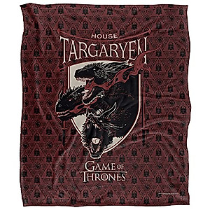 Game of Thrones House Targaryen Officially Licensed Silky Touch Super Soft Throw Blanket 50" x 60"
