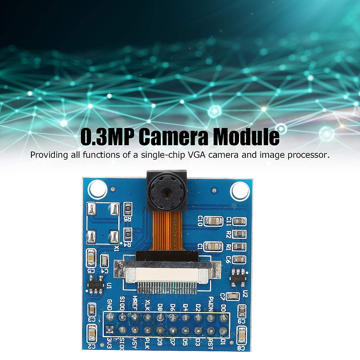 0.3MP OV7725 Camera Module with Adapter Development Board STM32 SCM Computer Components for Beginner