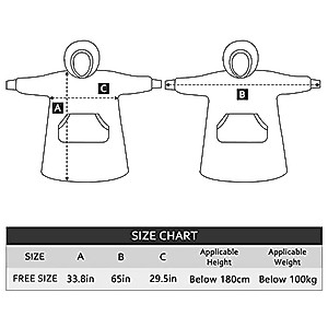 Oversized Wearable Blanket Hoodie Sweatshirt, Cozy Casual Pullover for Couples Adult Men Ladies Teen Wife Girlfriend (purple)