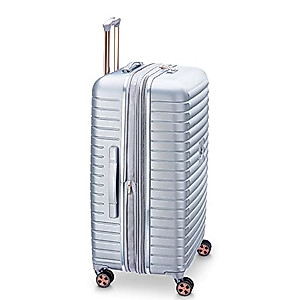 DELSEY PARIS Cruise 3.0 Hardside Expandable Luggage with Spinner Wheels, Platinum, Checked-Large 28 Inch