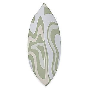 Kierkegaard Design Studio Swirls 60s 70s Aesthetic Throw Pillow, 18x18, Multicolor