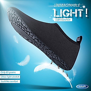 SIMARI Water Shoes for Women Men Aqua Socks Swim Surf Beach Barefoot Yoga Travel Camping Essentials Kayak Boat Accessories Quick-Dry Non Slip Adult Youth SWS002