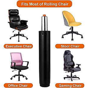 DAJAVE 2 Pack 5.5 Inch Office Chair Cylinder Replacement, Office Chair Gas Lift Cylinder, Hydraulic Pneumatic Shock Piston Heavy Duty(1000lbs) Universal Size Fits Most Executive Chairs