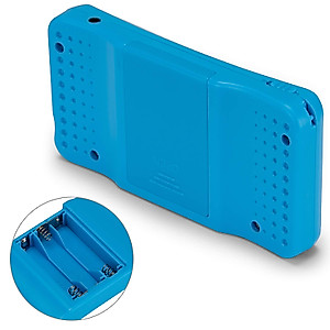 JJFUN Mini Handheld Game Console for Kids Portable Retro Video Game Player Built-in 182 Classic Games 2.5 inches LCD Screen Arcade Gaming System Xmas Present for Boys Girls Ages 4-12 (Blue+Black)