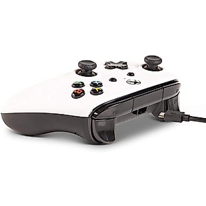 PowerA Enhanced Wired Controller for Xbox One - White, Gamepad, Wired Video Game Controller, Gaming Controller, Xbox One, Works with Xbox Series X|S