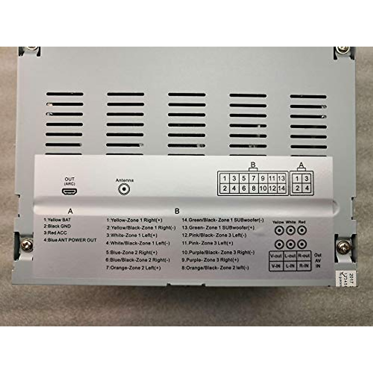 iRV Technology iRV32 AM/FM/CD/DVD/MP3/MP4/HDMI in&Out w/ARC/Digital 2.1/Surround Sound/Bluetooth/CEC/NFC,3 Zones Wall Mount RV Radio Stereo w/APP Control, USB Using 5V Charging Both Android&Apple