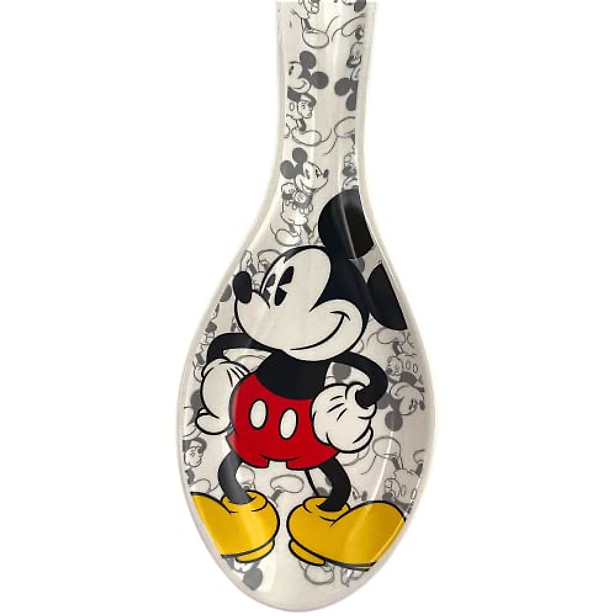 Mickey Mouse Ceramic Spoon Rest, Collectible Disney Themed Kitchen Decor Accessories, Fun Utensil Holders for Cooking and Baking