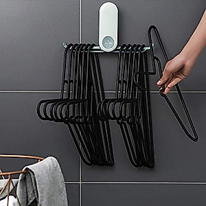 01 Hanger Organizer, Foldable Not Easily Deformed Hanger Rack Durable Easy Storage for Bathroom for Household