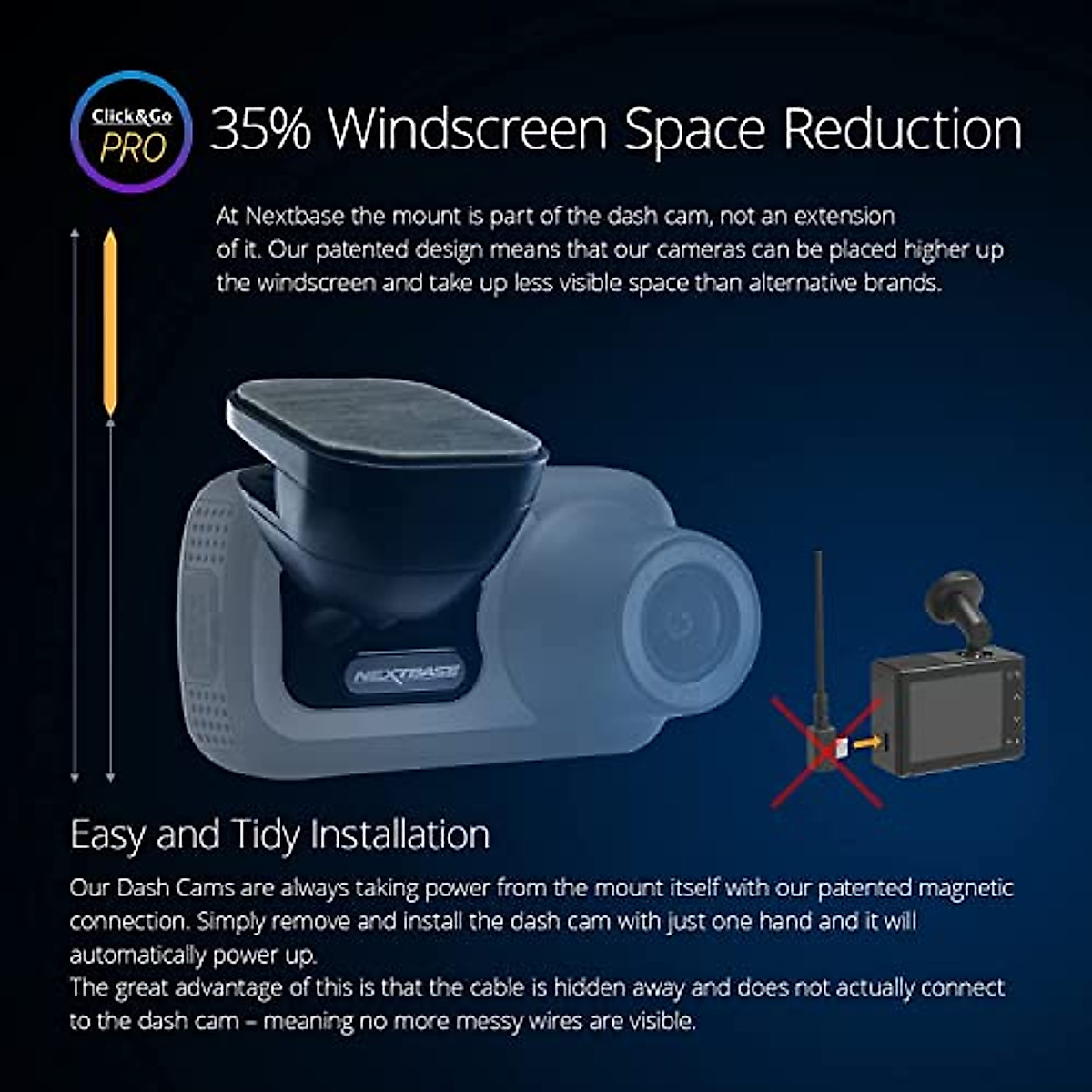 Nextbase 222 Dash Cam 1080p HD in Car Camera with Parking Mode, Night Vision, Automatic Loop Recording and Shock Sensor Protection, Reliable and Durable