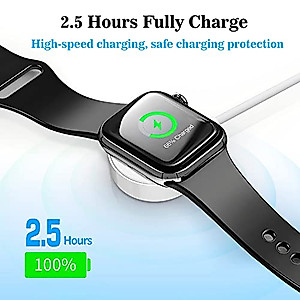Delmog Watch Charger for Apple Watch Charger 3.3Ft-Fast Charger for Apple Watch Wireless Charging Cable Compatible with All Watch Series 8 7 6 SE 5 4 3 2 1