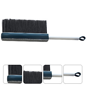 HOMOCONO 1pc Bed Sweeping Brush Duster Bed Brush Cleaning Dusting Brush for Bed Debris Cleaning Brush Cleaning Brush for Bathroom Bed Brush Broom Furniture Broom Dustpan Hand Broom Blue Abs