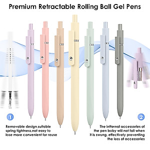 Nurse Graduation Gifts for Women, Aesthetic Gel Pens, Teacher Work Desk Accessories Office Supplies, College Stationary School Essentials, Cute Fine Point Smooth Writing Japanese Pen, Cool Class Stuff