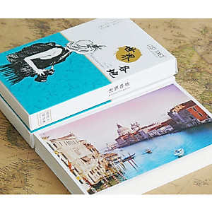 HOSTEESSCHOICE Beautiful Postcard set of 30 Post card variety pack World travel sites,4 x 6 Inches, World Place A