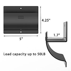 Juformin Heavy-Duty Ladder Hanger-Wall Mount Ladder Hooks for Ladder Storage-Wheelbarrow Hangers for Garage Wall-1 Pack