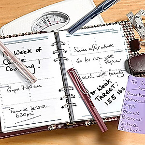 Maikedepot Calligraphy Brush Pens, 6pcs Calligraphy Pen Set Fountain Hand Lettering Pens Fibre Tip with Ink Refill Converter and 48 Ink Cartridges for Beginner and Professional Artists