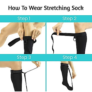 NextGen Active Stretching Sock, Night Splint For Plantar Fasciitis and Achilles Tendonitis… (Large)