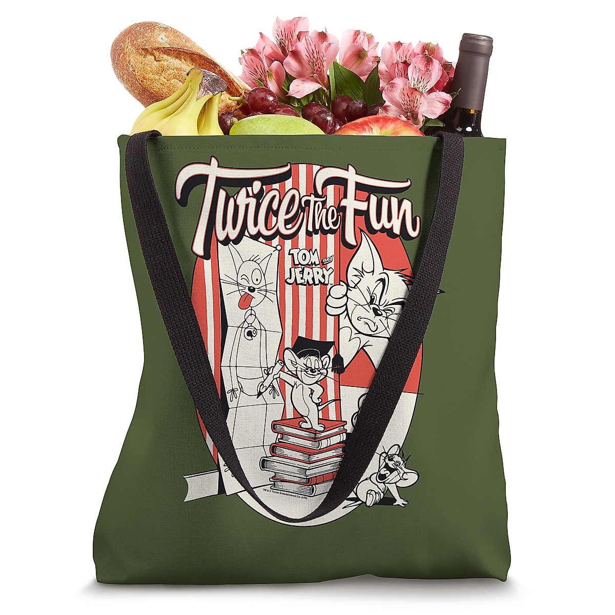 Tom and Jerry Twice The Fun Tote Bag