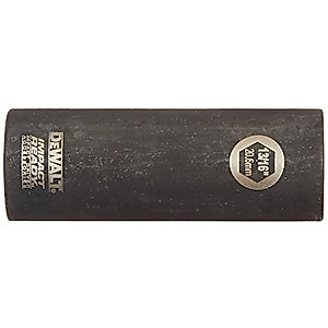 DEWALT DW22912 13/16-Inch IMPACT READY Deep Socket for 1/2-Inch Drive , Black