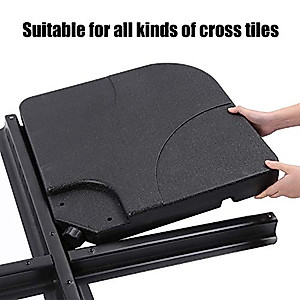 Sunnyglade 4PCS 176LB Square Shaped Water Or Sand Filled Umbrella Base Cantilever Offset Patio Market Umbrella Base Stand with U Locking (Black)