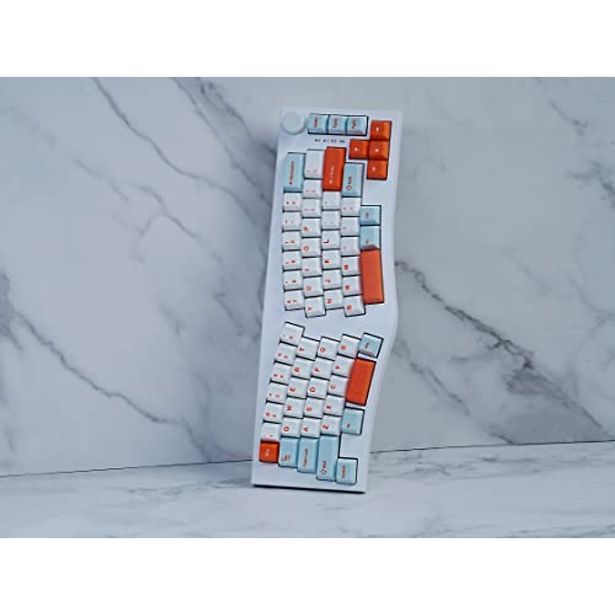 EPOMAKER Feker Alice Layout Gasket 68-Key Hot Swappable Bluetooth/2.4Ghz/ Type-C Wired/Wireless Gaming Keyboard, with 8000mAh Battery, NKRO, RGB Backlight, Dye-sub PBT Keycaps, for Win/Mac(White)
