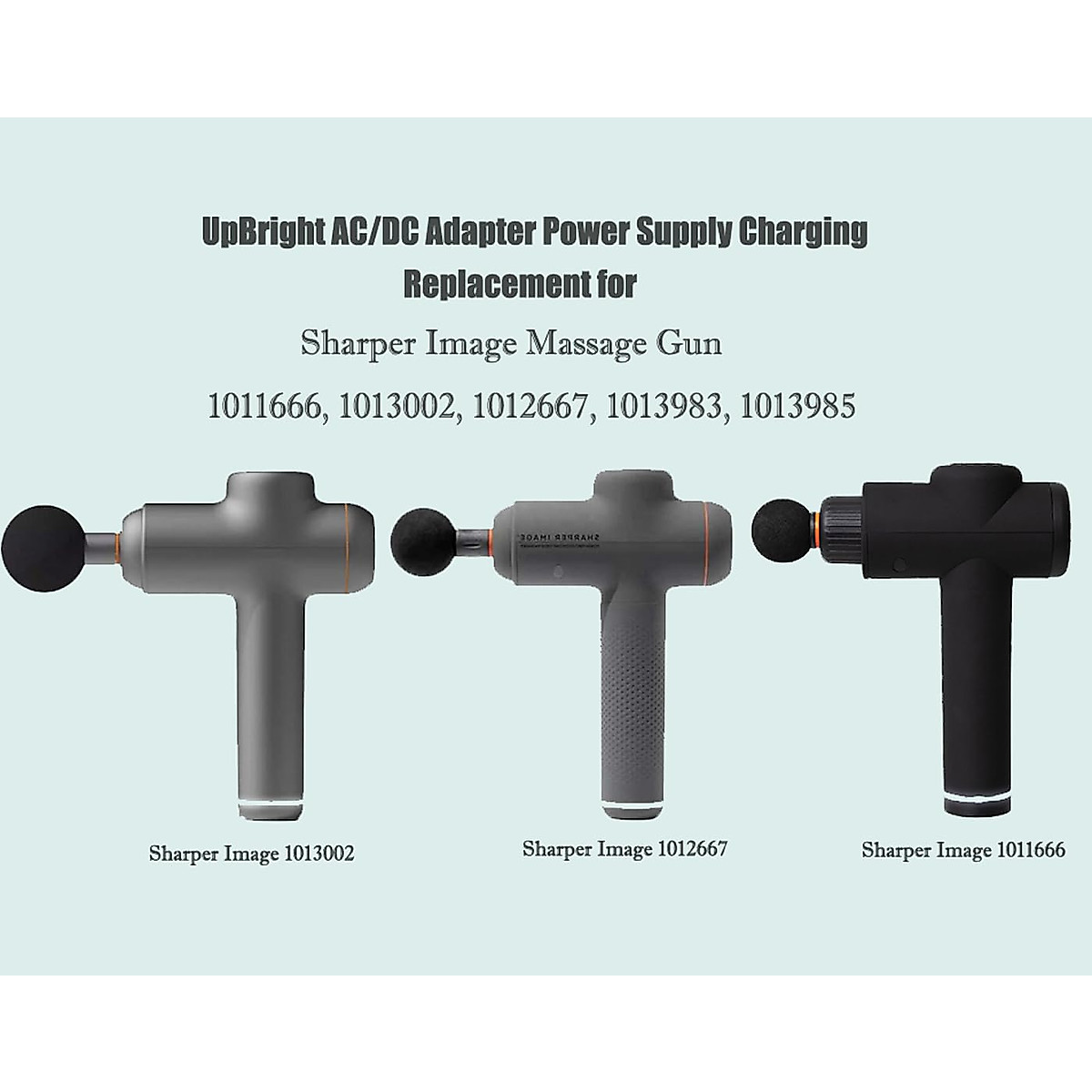 UpBright 27V AC/DC Adapter Compatible with Sharper Image 1011666 1013002 1012667 1013983 1013985 Powerboost Deep Tissue Cordless Massager Pro Percussion Device Massage Gun Power Supply Battery Charger