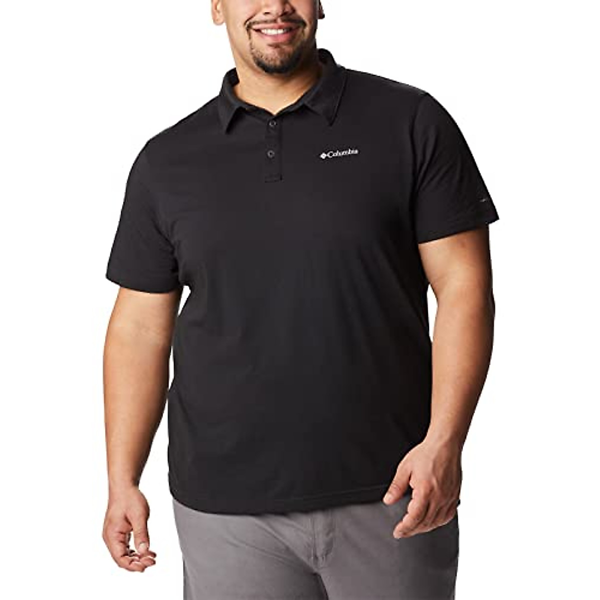 Columbia Men's Thistletown Hills Polo, Black, XX-Large