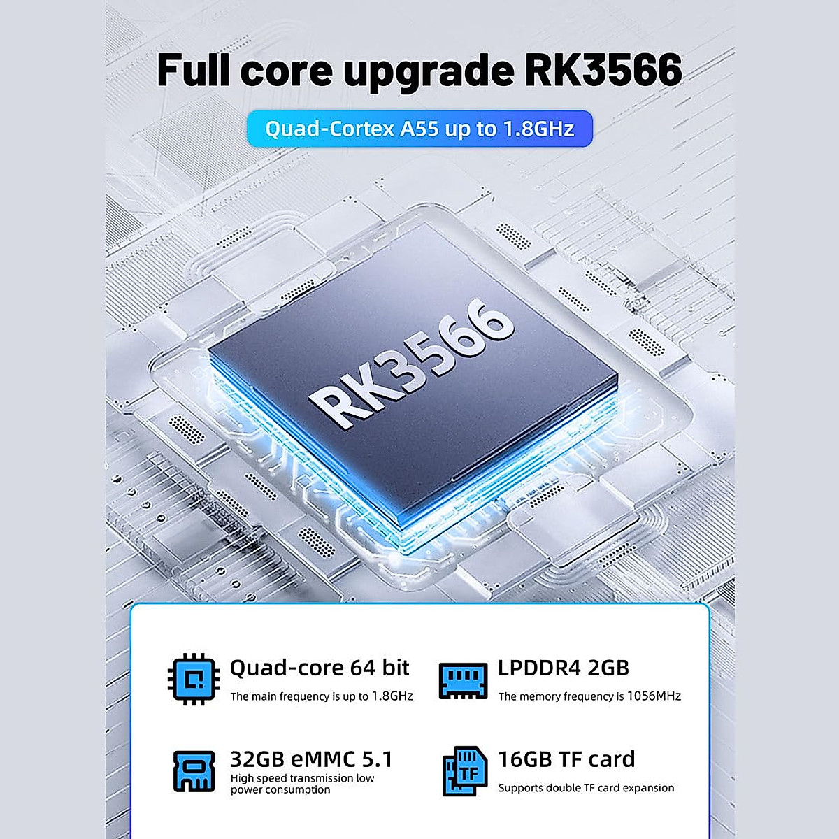 RG353VS Handheld Game Console with 15000 Games, 64G 3.5 Inch Arcade Retro Portable Game Console - Grey