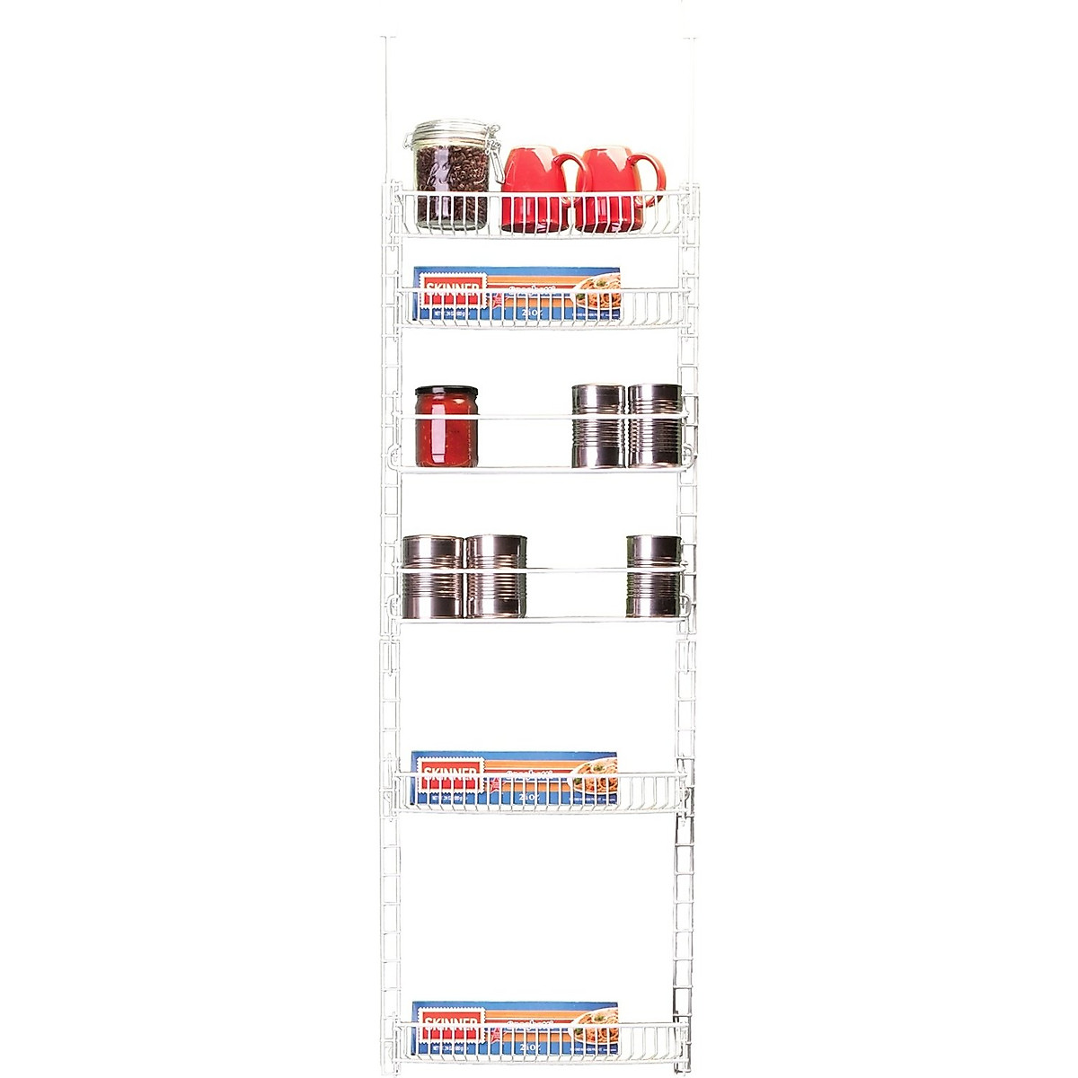 Grayline 411246 Adjustable Back of Door Shelf System, White