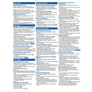 QuickBooks Desktop Pro 2022 Quick Reference Training Card - Laminated Tutorial Guide Cheat Sheet (Instructions and Tips)