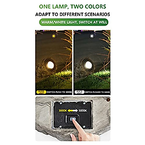 Solar Spot Lights Outdoor, IP65 Waterproof 40 LEDs Solar Landscape Spotlights,USB & Solar Powered Wall Lights Dark Sensing Auto On/Off,2 Modes Outdoor Solar Garden Lights for Yard Porch