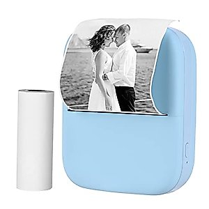 Jabey Mini Printer,X1 Portable Mini Pocket Printer 80mm BT Thermal Photo Printer 300dpi Picture Memo Notes Lists Journal Receipt Compatible with Android iOS for Home Office School Travel