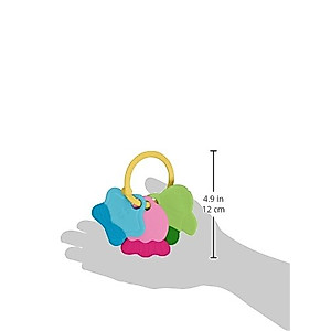 green sprouts Teething Keys | Encourages whole learning | Durable material made from safer plastic, Easy to hold & shake, Playful rattle sound