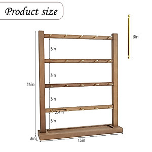 ZYP Earring Display Stand, Wood Organizer for Retail Store, Portable Table Displays for Jewelry Storage, Ideal for Home or Business
