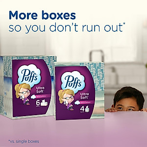 Puffs Ultra Soft Non-Lotion Tissues, 10 Cubes, 56 Tissues Per Box