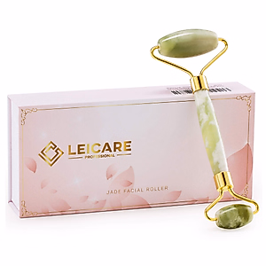 Jade Roller for Face - Jade Facial Roller, Face Roller Skin Care Tool - Under Eye Roller, Face Massager for Women to Remove Wrinkles Puffiness