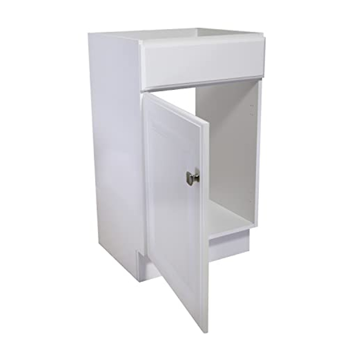 Design House 597112 Wyndham Unassembled Bathroom Vanity Cabinet Without Top, 18 x 16/1 Door, White