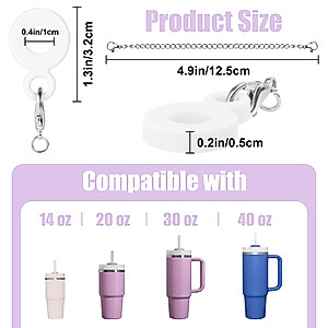 NBOOCUP Mini Cup Keychain for Stanley Cup, Straw Toppers Charm for Stanley 40 oz Tumbler, Straw Covers Charms with Adapter for Stanley Cup Accessories, Lip Balm Holder (Purple)