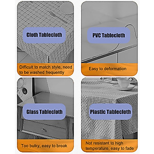 JYHHCYS 70 90 110 130 150 160cm Wide Clear Plastic Sticky Film for Table Countertop Cabinet, Protective Table Pad Self-Adhesive, Waterproof Anti-wear (Size : 110x240cm/43.3x94.5in)