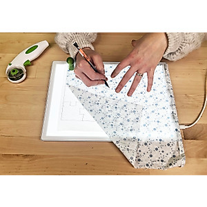 CutterPillar Glow Elite Mini LED Light Board, with Translucent, Self-Healing Cutting Mat