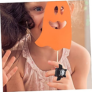 KOMBIUDA 50 pcs Spider Ghost Pumpkin Toys Light LED for Goodies Finger Flashing Favors The Toy Prizes Rings Lighted and Dark Up Color Bag Glow in Gifts Glowing Party Kids Goodie Halloween