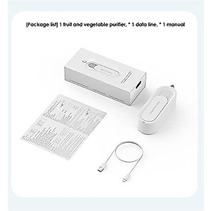 Fruit and Vegetable Washing Machine, Vegetable Cleaning Machine Capsule Shape Portable Wireless Fruit Food Purifier Household Kitchen Food Cleaner Machine (Color : Orange)