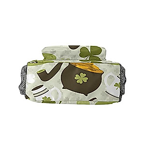 St. Patrick's Day Kids Backpack, Student School Bags for Boys & Girls, Bookbags with Adjustable Strapfor Travel