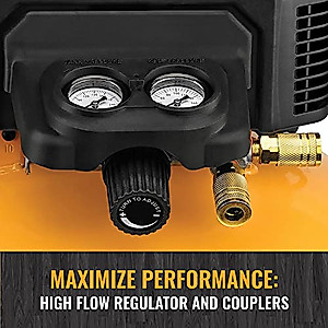 BOSTITCH Air Compressor Kit, Oil-Free, 6 Gallon, 150 PSI (BTFP02012-WPK)