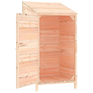 GOLINPEILO Wooden Garden Storage Shed, Outdoor Storage Cabinet, Garden Wood Tool Shed, Outside Wooden Shed Organizer for Yard, Patio, Deck and Porch, 21.7"x20.5"x44.1" Solid Wood Fir