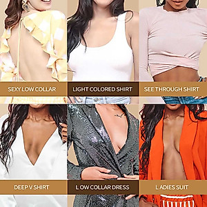 Okela Boob Tape and Backless Nipple Cover Set, Breathable Breast Lift Tape Boby Tape for Breast Lift w Breast Petals for A-E Cup