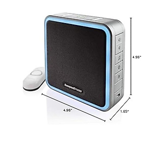 Honeywell Home RDWL917AX2000/E Doorbell Portable Wireless Doorbell & Push Button-9 Series, Blue